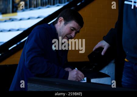 Nigel Clough manager of Mansfield Town during the Emirates FA Cup Third ...
