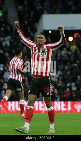 Sunderland's Wilson Isidor during the Sky Bet Championship match between Sunderland and Swansea ...