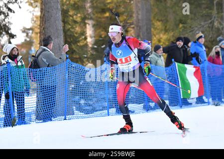 Adam Runnalls, of Canada, competes in the 4X6-kilometer mixed relay ...