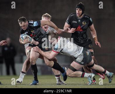 Nathan Michelow of Saracens during the match between Hollywoodbets ...