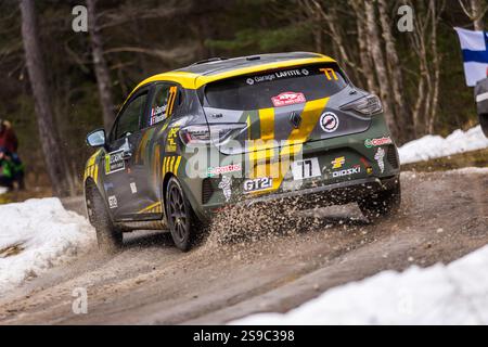 77 Julien SAUNIER, Frederic VAUCLARE, Renault Clio RS, podium, portrait during the Rallye ...