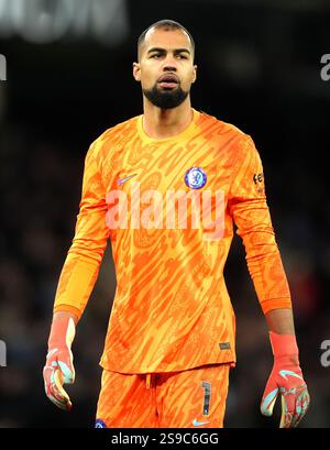 Chelsea goalkeeper Robert Sanchez during the Premier League match at ...