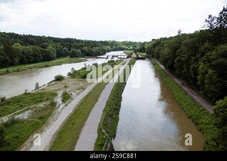 Isar river hike in Munich, Munich Way of St. James, Bavaria, Germany in ...
