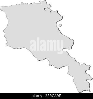 Map of Armenia, filled in gray Stock Vector Image & Art - Alamy
