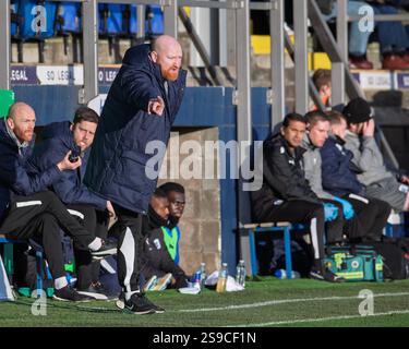 Barrow Manager Andy Whing during the Sky Bet League 2 match between ...