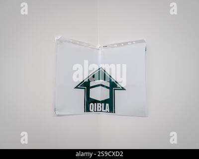 Qibla - the direction of prayer towards the Kaaba in Mecca. Faith Room ...