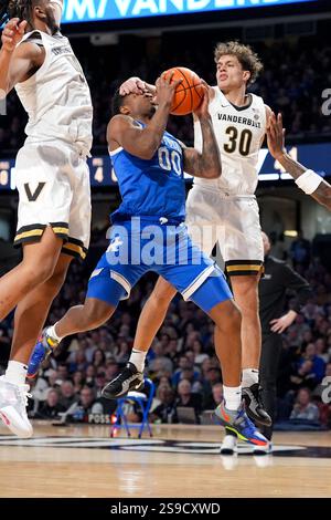 Vanderbilt guard Chris Manon (30) celebrates during the second half of ...