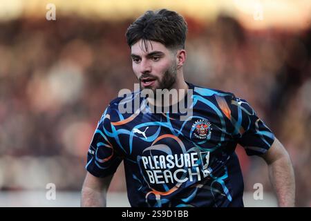 Tom Bloxham of Blackpool during the Sky Bet League 1 match Blackpool vs ...