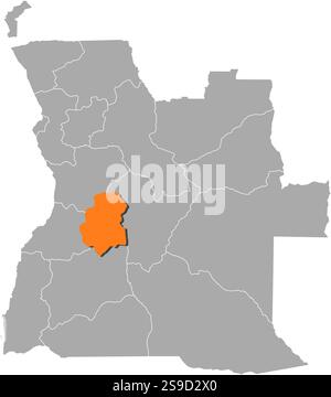Map of Huambo, a province of Angola Stock Vector Image & Art - Alamy