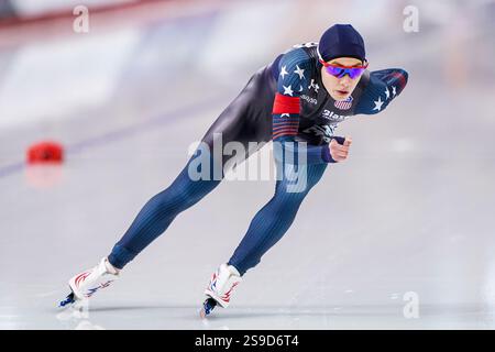 CALGARY, CANADA - JANUARY 25: Greta Myers of United States of America ...