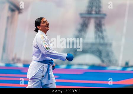 Maria Torres Garcia (ESP) Female Kumite +68Kg during the Paris Open ...