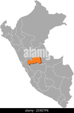Pasco Peru Map grey Stock Vector Image & Art - Alamy