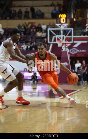 Clemson guard Dillon Hunter (2) drives with the ball against Notre Dame ...