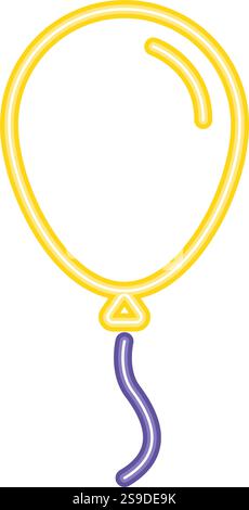 helium neon balloon illuminated Stock Vector Image & Art - Alamy