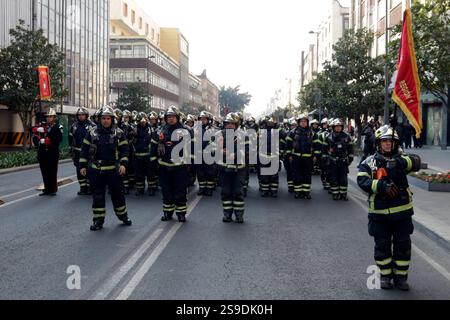 Members Fire Department taking part during the first Heroic Fire ...