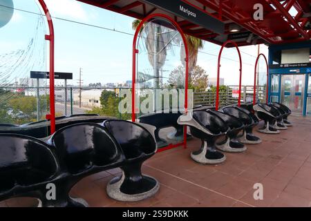 Los Angeles, California: Mariposa Metro Rail K Line Station Stock Photo ...