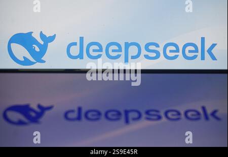 HANGZHOU, CHINA - JANUARY 25, 2025 - The logo of Chinese artificial ...