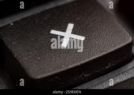 Calculator keypad closeup multiplication button Stock Photo - Alamy
