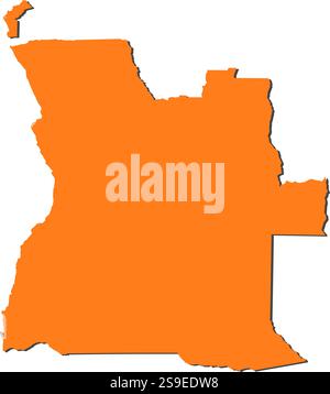 Map of Angola, filled in gray Stock Vector Image & Art - Alamy