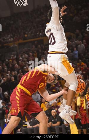 Iowa State guard Nate Heise (0) tries to steal the ball from Colorado ...