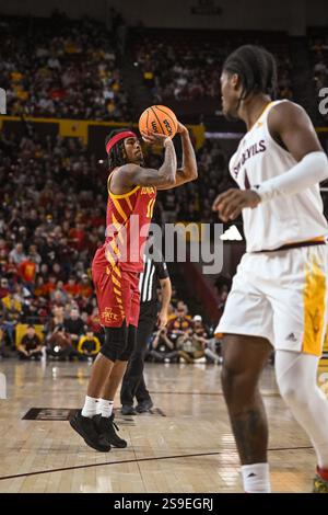 Iowa State guard Keshon Gilbert (10) during the first half of an NCAA ...
