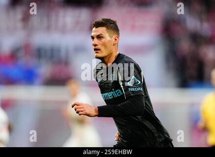 Patrik Schick of Bayer Leverkusen looks on during the German 1 ...