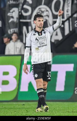 Luca Vignali of Spezia Calcio during the Serie A match at Allianz ...
