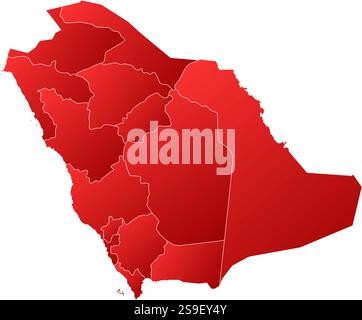 Saudi Arabia shape filled with country name in many languages. Saudi ...