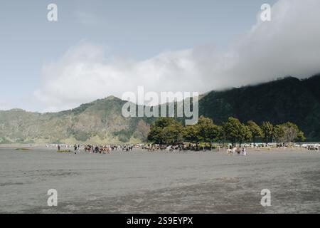 Beautiful Landscape Around Bromo National Park, Indonesia Stock Photo ...