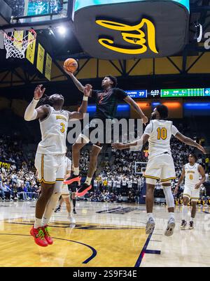 Miami forward Brandon Johnson (2) drives against North Carolina forward ...