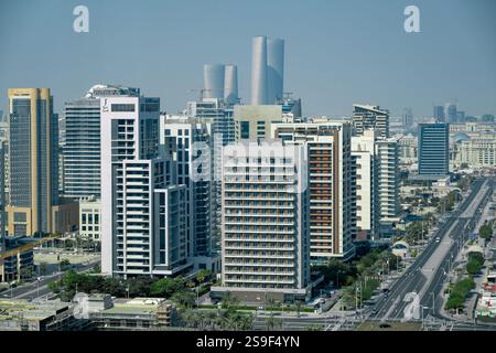 Lusail, Qatar - January 25, 2025: Aerial view of Lusail Skyline Doha ...