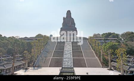 FOSHAN, CHINA - JANUARY 25, 2025 - The world's highest Nanhai Guanyin ...