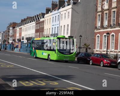 Bus in Weymouth Dorset Stock Photo - Alamy
