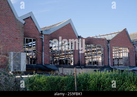 Burned-out ruins of Van Dal shoemakers, the last shoe factory in ...