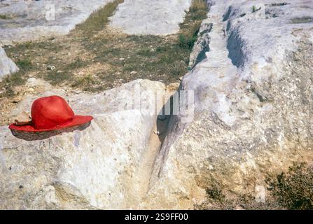 Prehistoric cart tracks crossing carboniferous limestone pavement ...