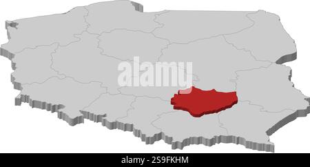 Map of Poland as a gray piece Stock Vector Image & Art - Alamy