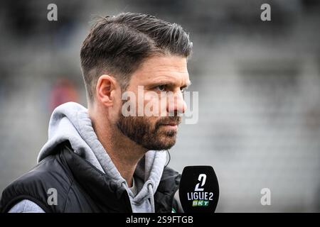 Gregory POIRIER (Entraineur Red Star) during the Ligue 2 BKT match ...