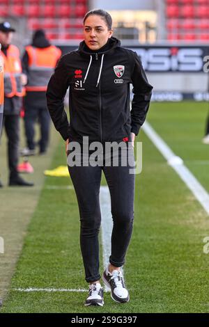 26 January 2025, Bavaria, Ingolstadt: Soccer: 3rd division, FC ...