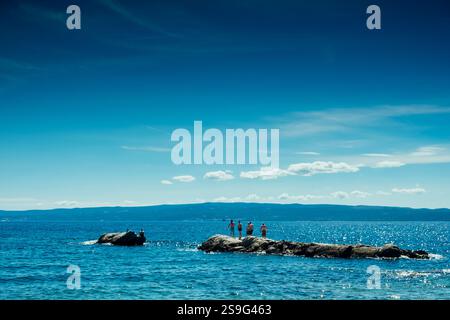 Uvala Firule beach, Split, Croatia Stock Photo - Alamy