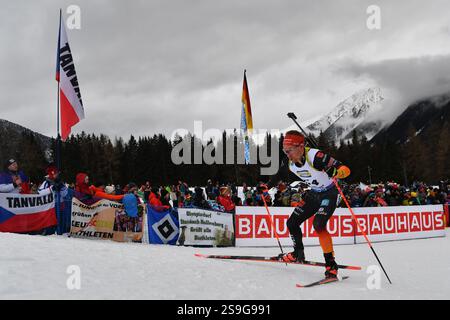 David Zobel, of Germany, competes in the men's 20-kilometer individual ...