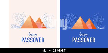 Happy Passover vertical backgrounds, cards, banner and poster design ...