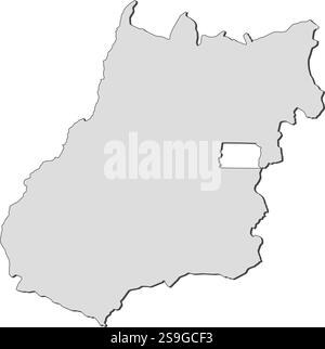 Map of Goiás, a province of Brazil Stock Vector Image & Art - Alamy