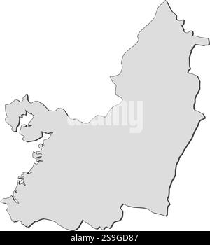 Map of Cauca, a province of Colombia Stock Vector Image & Art - Alamy