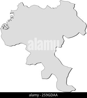 3d map of Cauca is a department of Colombia Stock Vector Image & Art ...