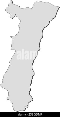 Map of France in black, Alsace is highlighted in red Stock Vector Image ...