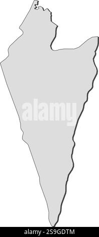 Map of Kujalleq, a province of Israel Stock Vector Image & Art - Alamy