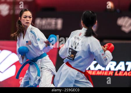 Rina Kodo (JPN) and Trinity Allen (USA) Female Kumite -55Kg bronze ...