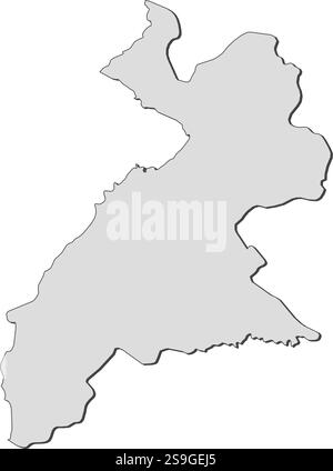 Map of Iraq with the provinces, Arbil is highlighted Stock Vector Image ...