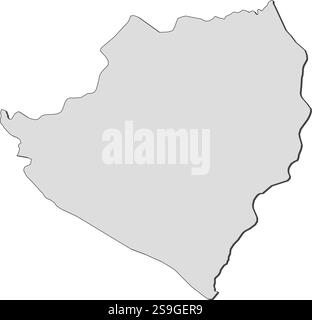 Map of Iraq with the provinces, Kirkuk is highlighted Stock Vector ...