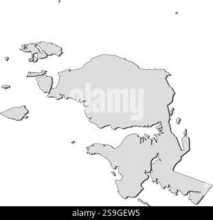 Map of West Papua, a province of Indonesia Stock Vector Image & Art - Alamy